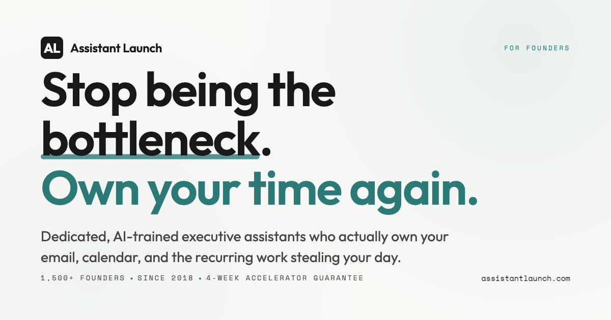 Assistant Launch - Your Dedicated AI-Trained Executive Assistant